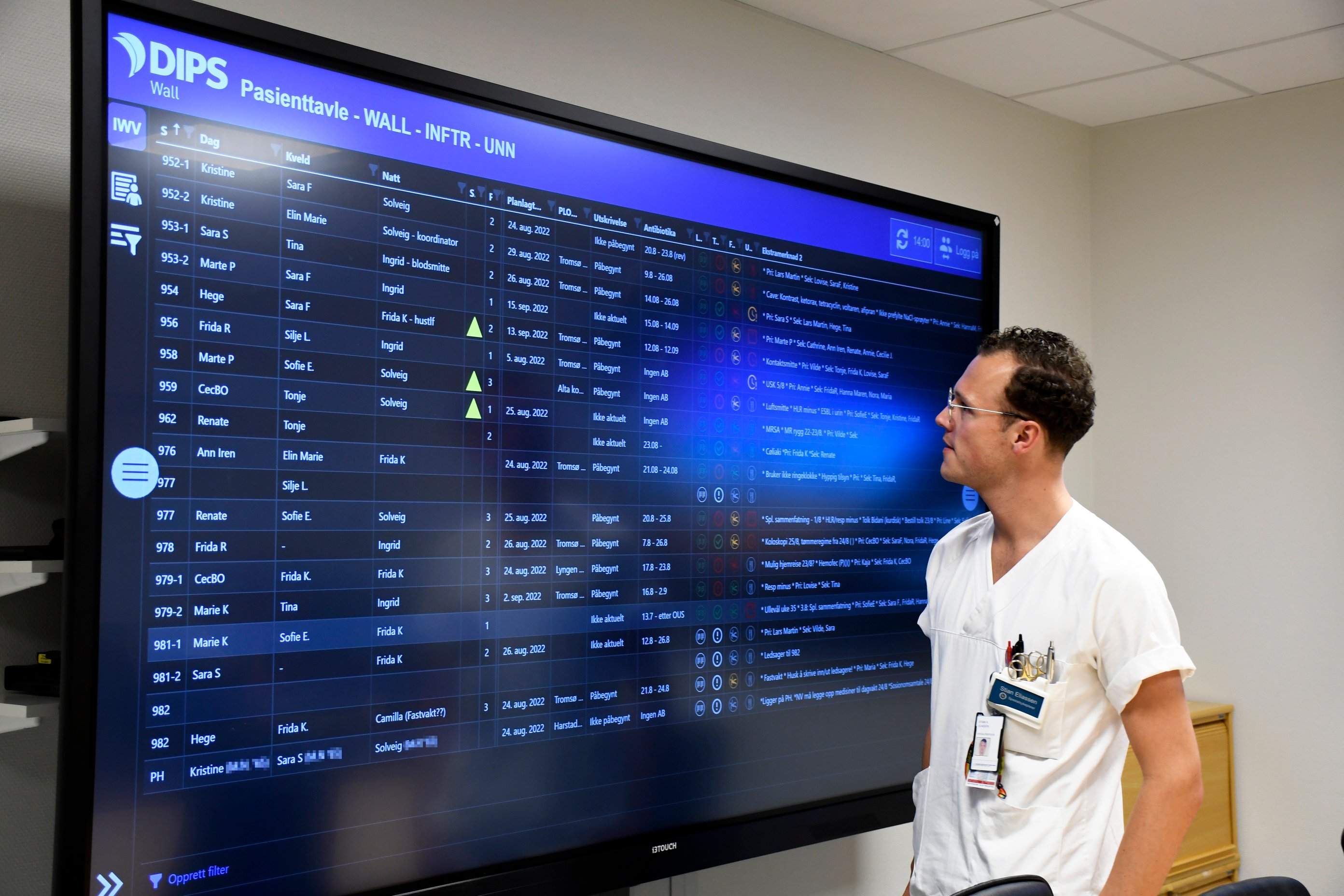 Full oversikt med DIPS Wall