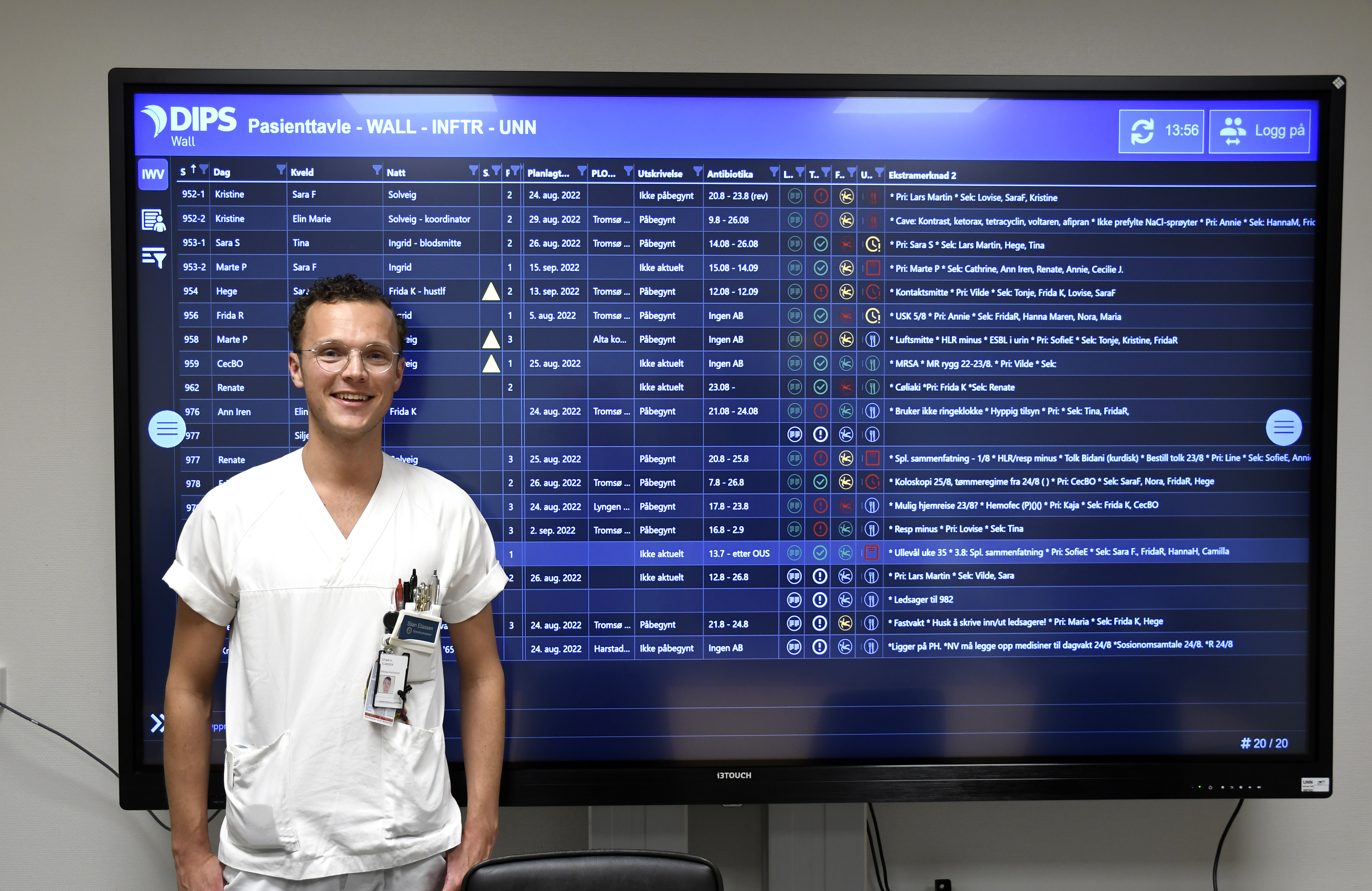Full oversikt med DIPS Wall